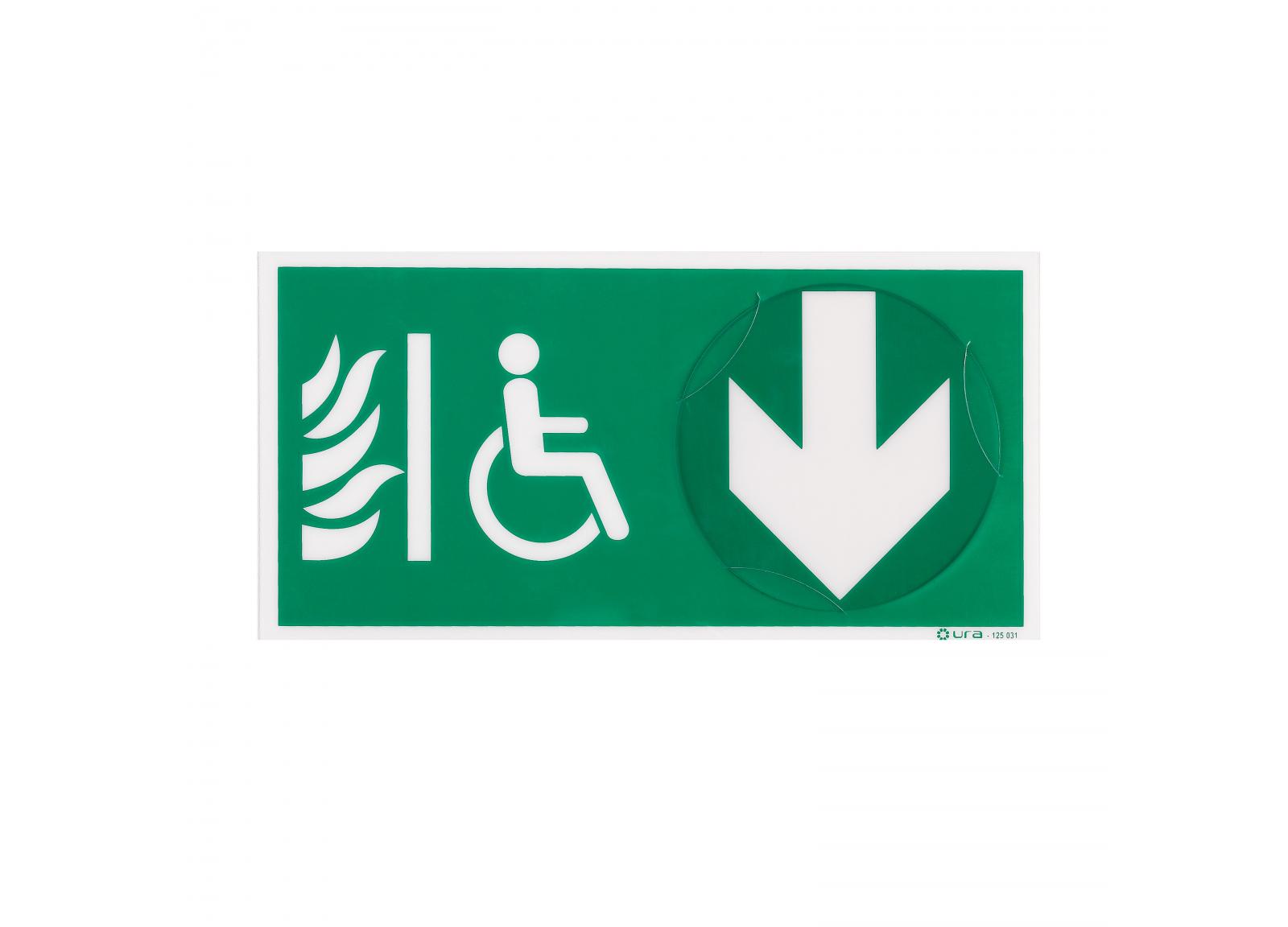 125030 - Pictogramme signalisation d'évacuation universel avec Personne ...